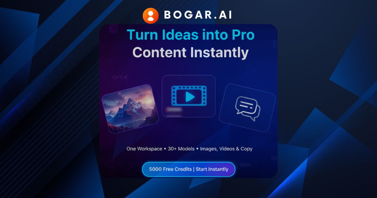 Bogar AI Workspace - Your All-in-One AI Platform